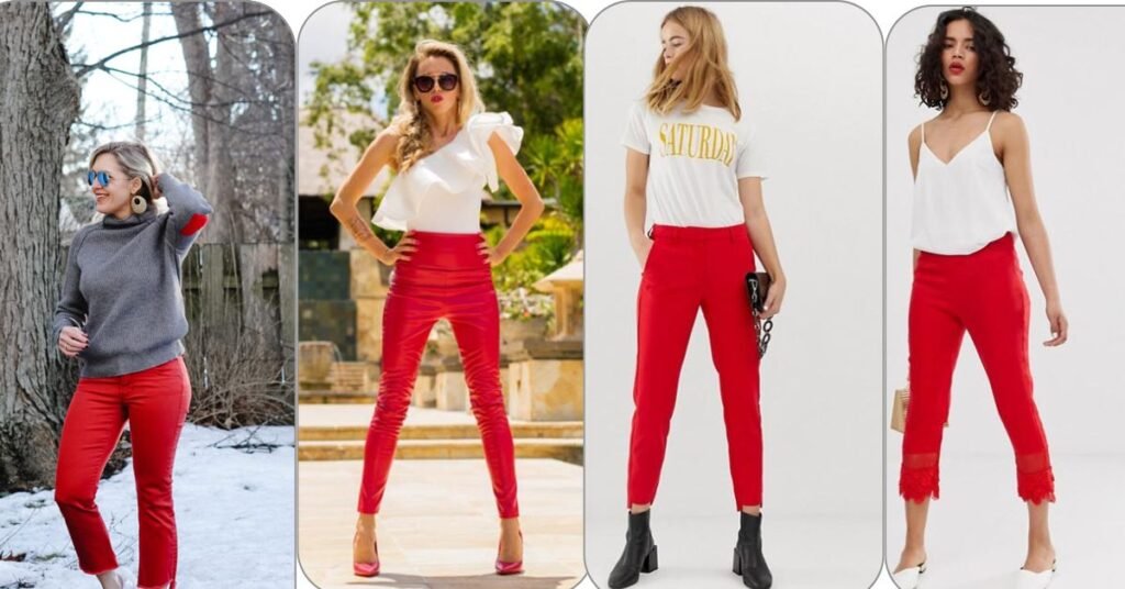 Red Pants Styling Guide : Best 15 Ways To Style Red Pants | Fashna